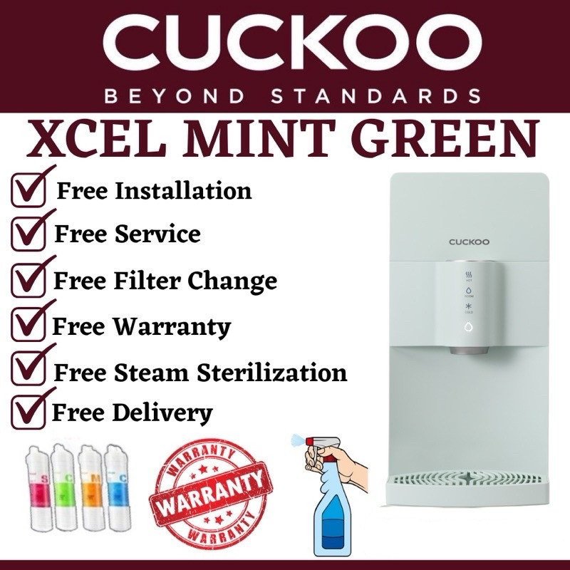 [CUCKOO RENTAL] CUCKOO XCEL MINT GREEN WATER PURIFIER BAYAR ANSURAN ...