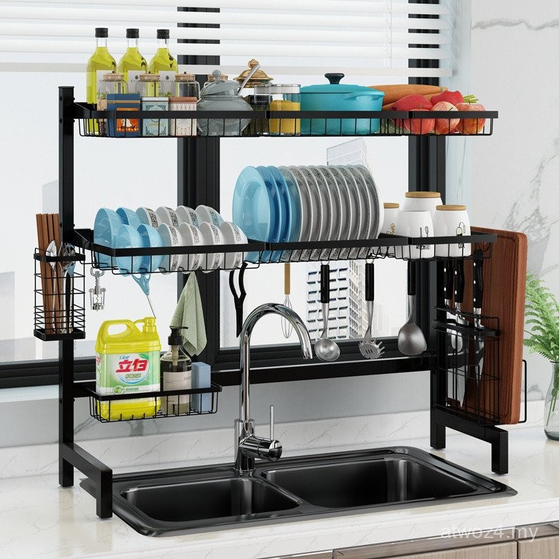 Stainless Steel Sink Rack Dry Dish Rack Drain Kitchen Rack Household ...