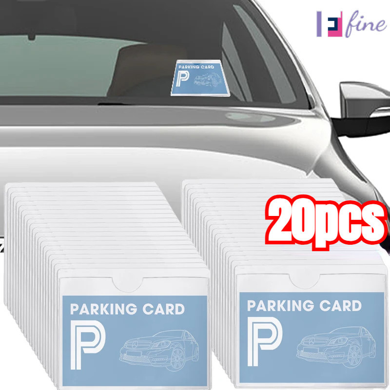 10 * 8CM Self-adhesive Transparent Label Storage Pocket - Car ...