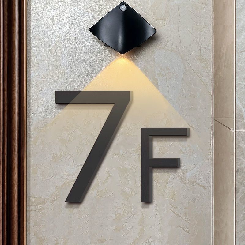 Acrylic Floor Signboard Number Plate Corridor Index Sign Shop Apartment ...