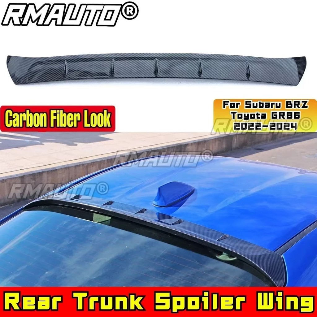 For Subaru BRZ Toyota GR86 2022-2024 Body Kit Rear Trunk Spoiler Glossy ...