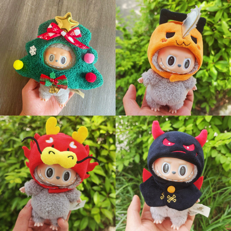 Labubu Hat with Light Cartoon Snowman Christmas Tree Headgear for Have ...