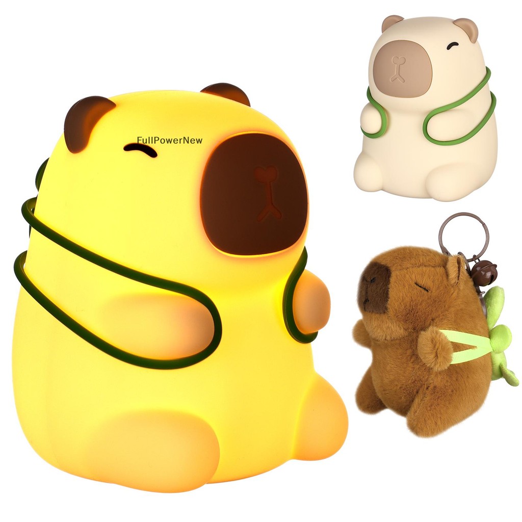 Full Capybara Night Light,Cute Capybara Light with 7 Colors 3 Levels ...