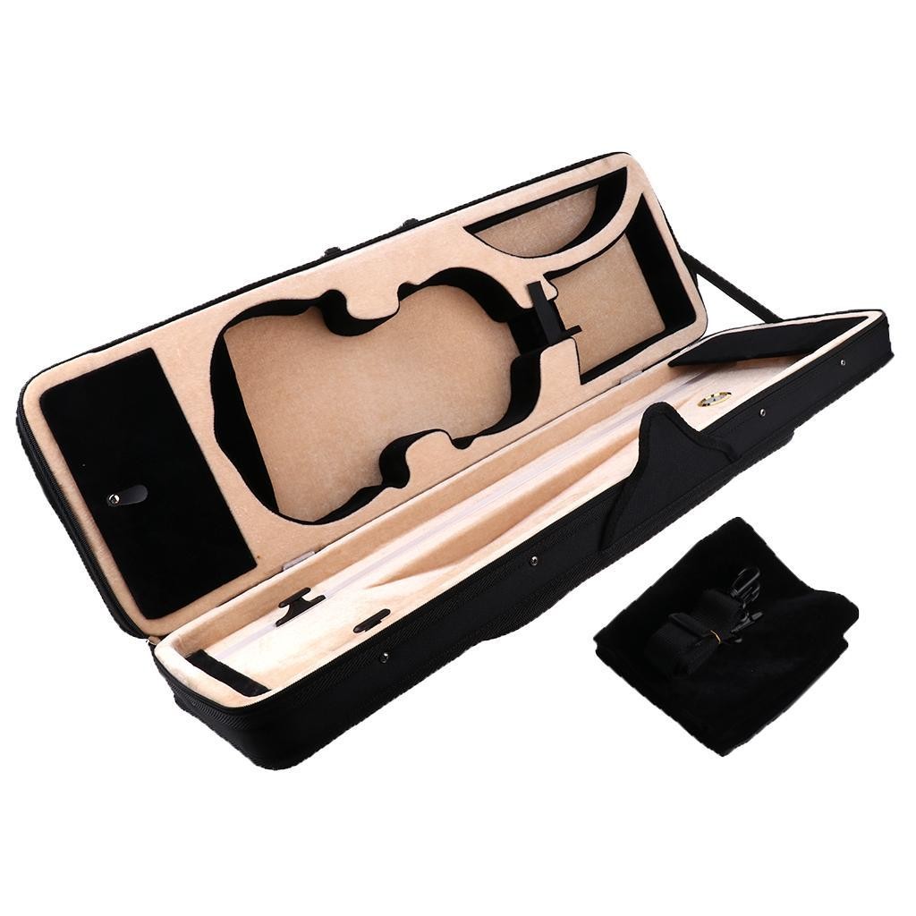 [uguuiya] Shoulder Carry 4/4 Size Violin Case Box w/ Hygrometer Black ...
