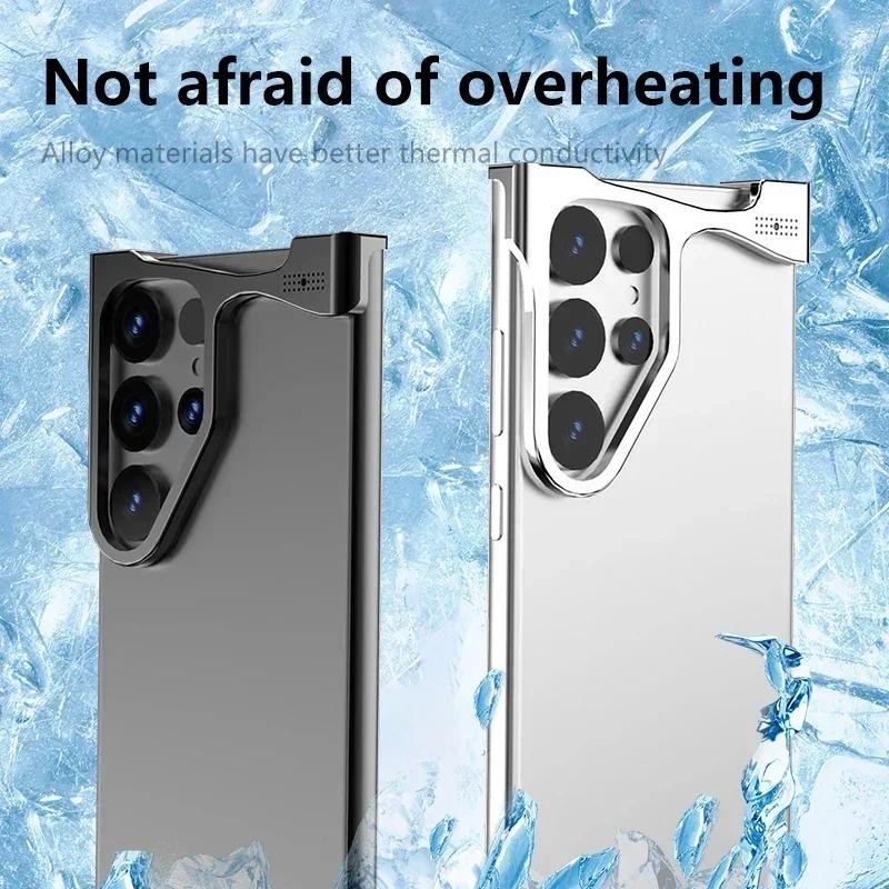 Bare Aluminum Alloy Shockproof Bumper For Samsung S23 S24 S25 Ultra ...