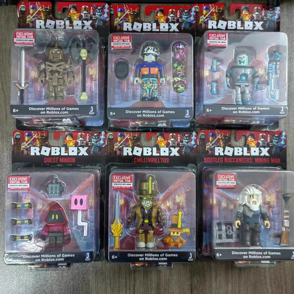 Blok bangunan boneka kit garaj Rob roblox 3 inci mainan kanak-kanak ...