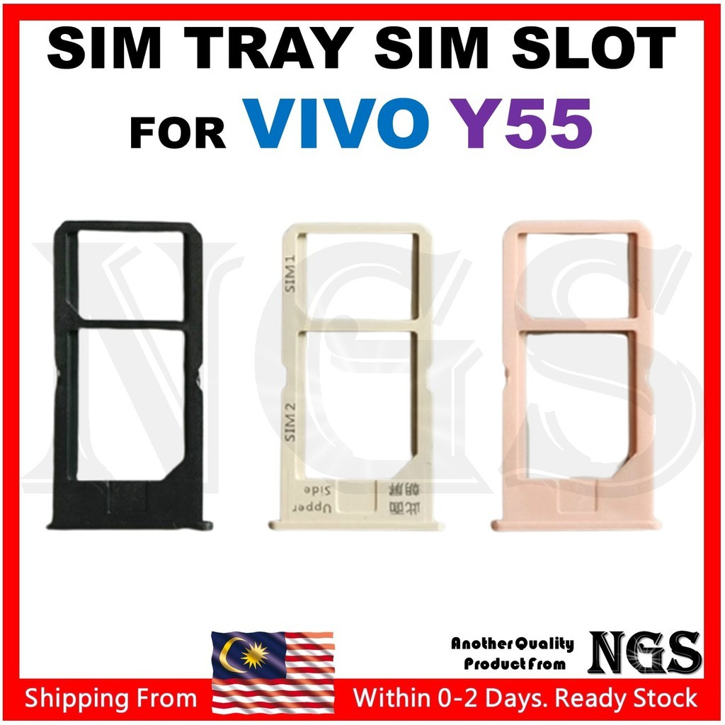 Sim Tray Sim Card Holder Sim Card Adapter Fit For VIVO Y55 VIVO Y55s ...