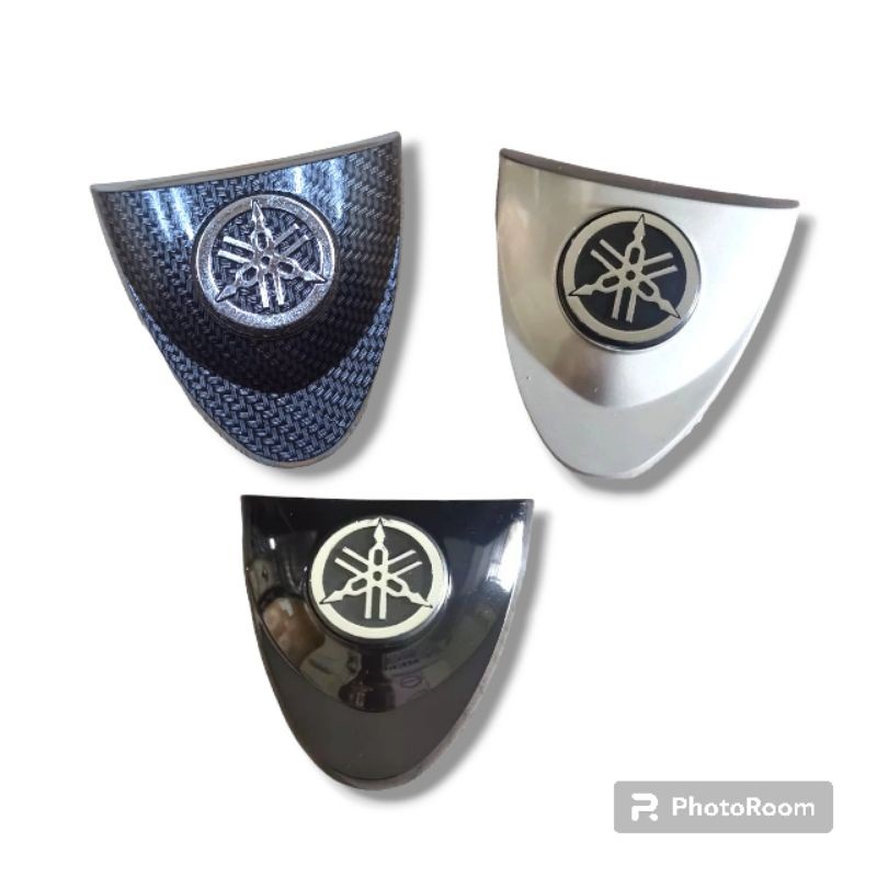 HITAM Logo Emblem Silver Black Carbon Front Panel Tie Yamaha Vega R ...