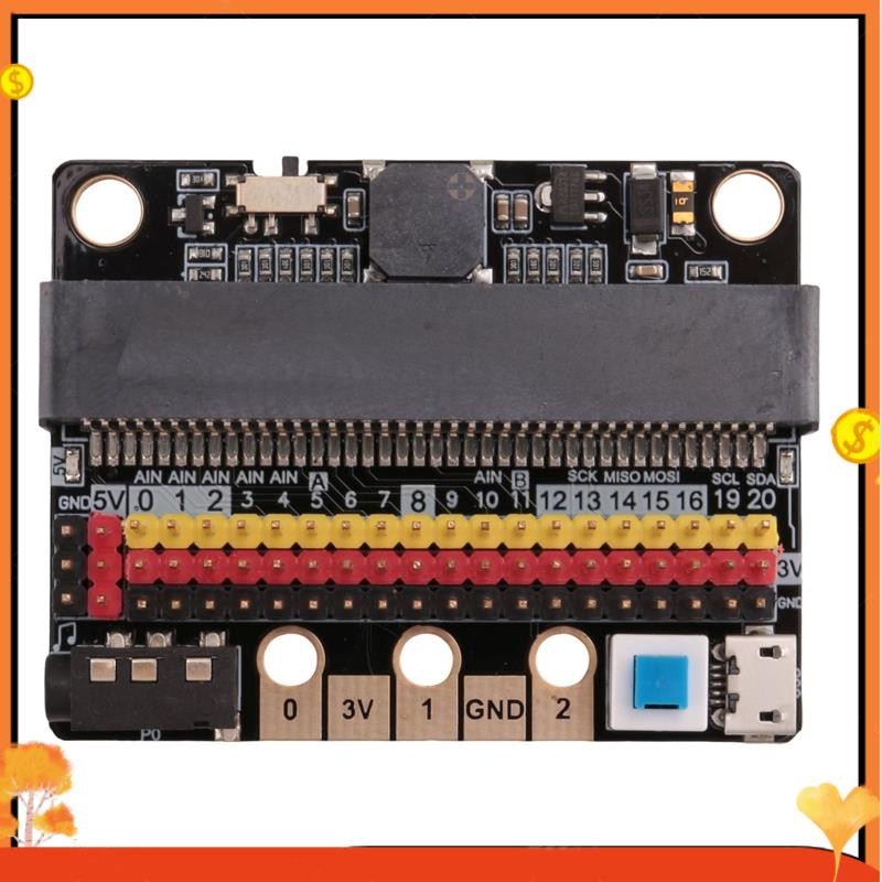 Micro-Bit Expansion Board IOBIT V2.0 Breakout Adapter Shield with Buzzer for BBC Kids'S Python ...