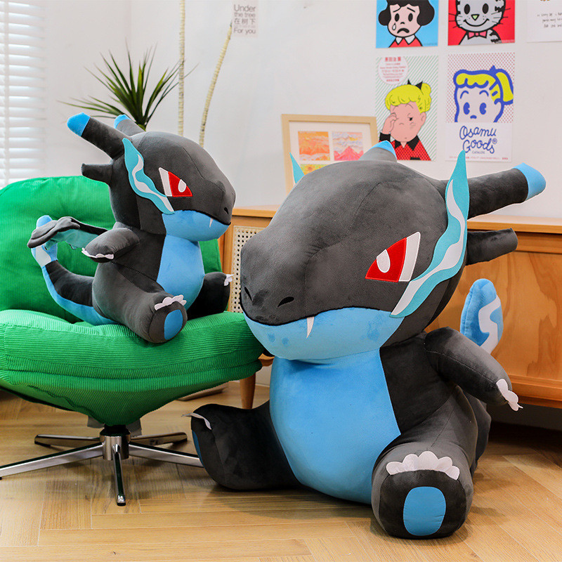 New Black Fire Dragon Plush Toy Fire Dragon Doll Pokemon Pokémon Doll ...