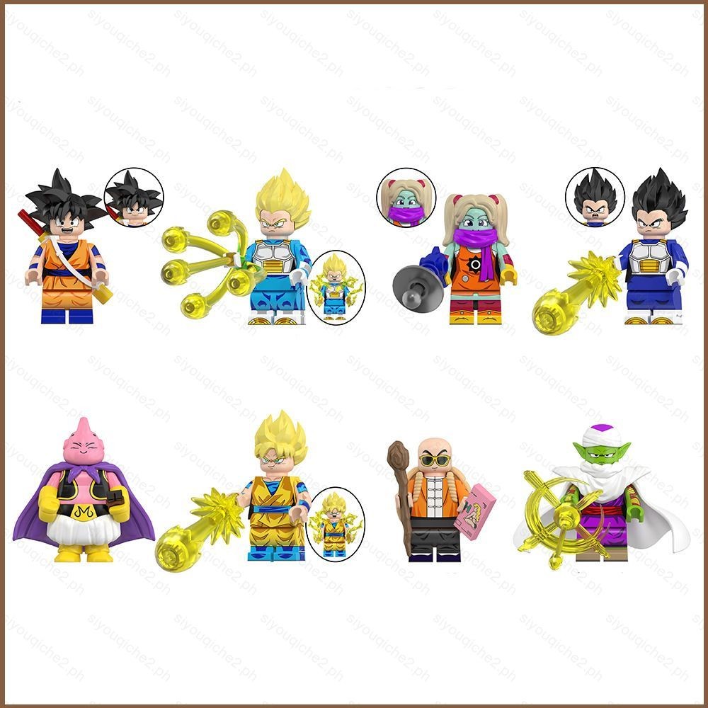 SY2 8pcs Dragon Ball building block Son Goku Bejita Yonsei MajinBuu ...