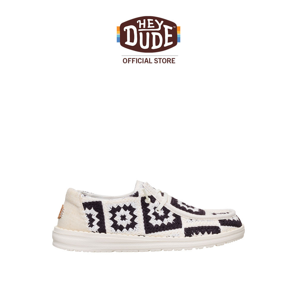 HEYDUDE Women's Casual Shoes WENDY COTTAGE CROCHET Model 43109-0C4 ...