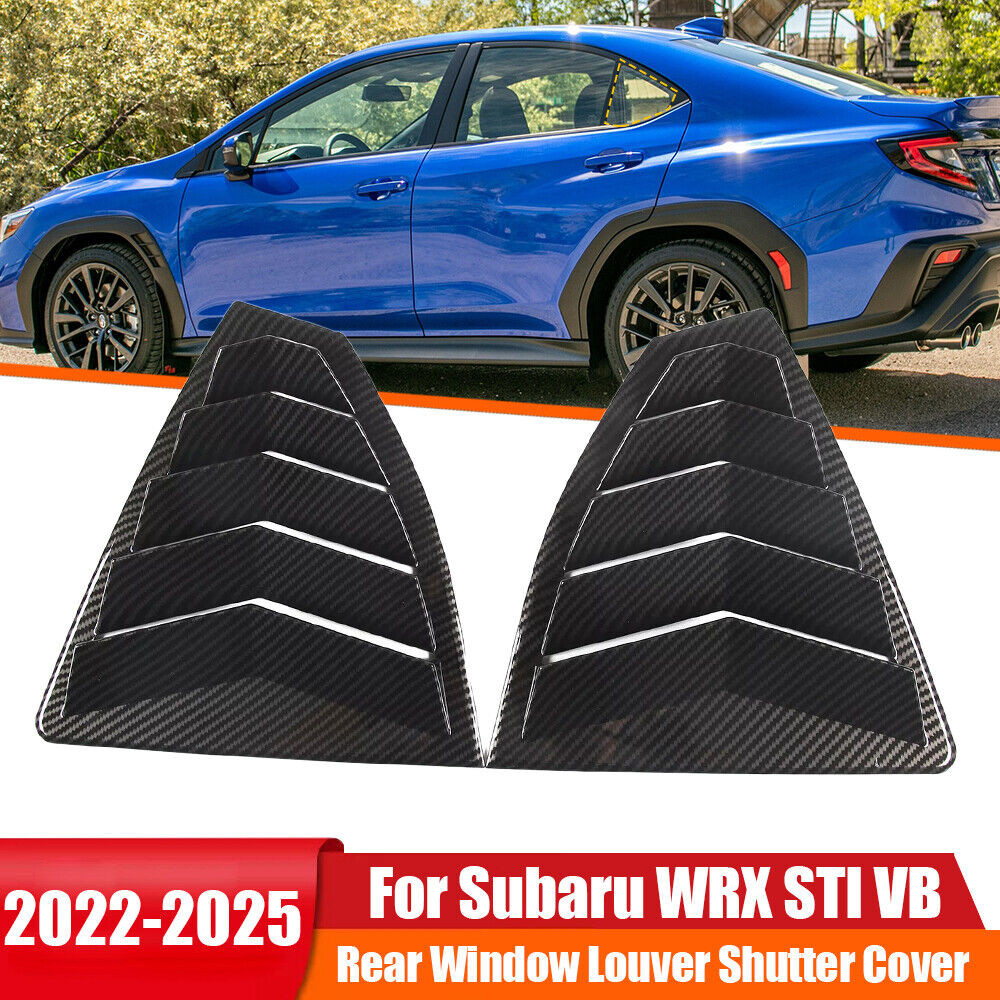 For Subaru WRX STI VB 2022-2025 Carbon Fiber Rear Window Vent Louver ...