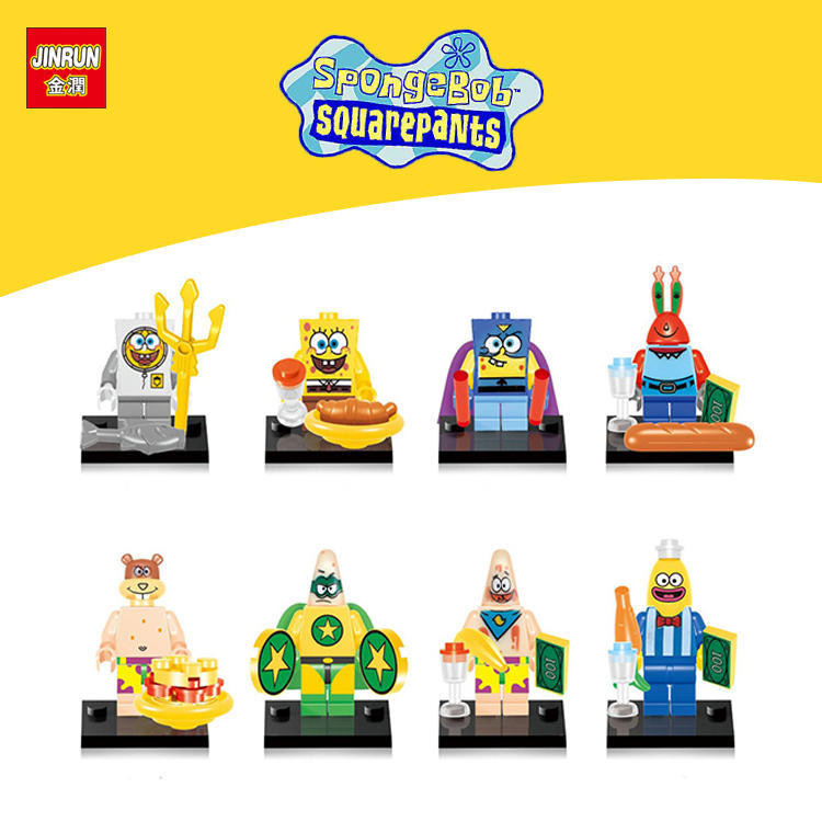 SpongeBob Patrick Star Mr Krabs Mini Building Blocks toys for kids ...