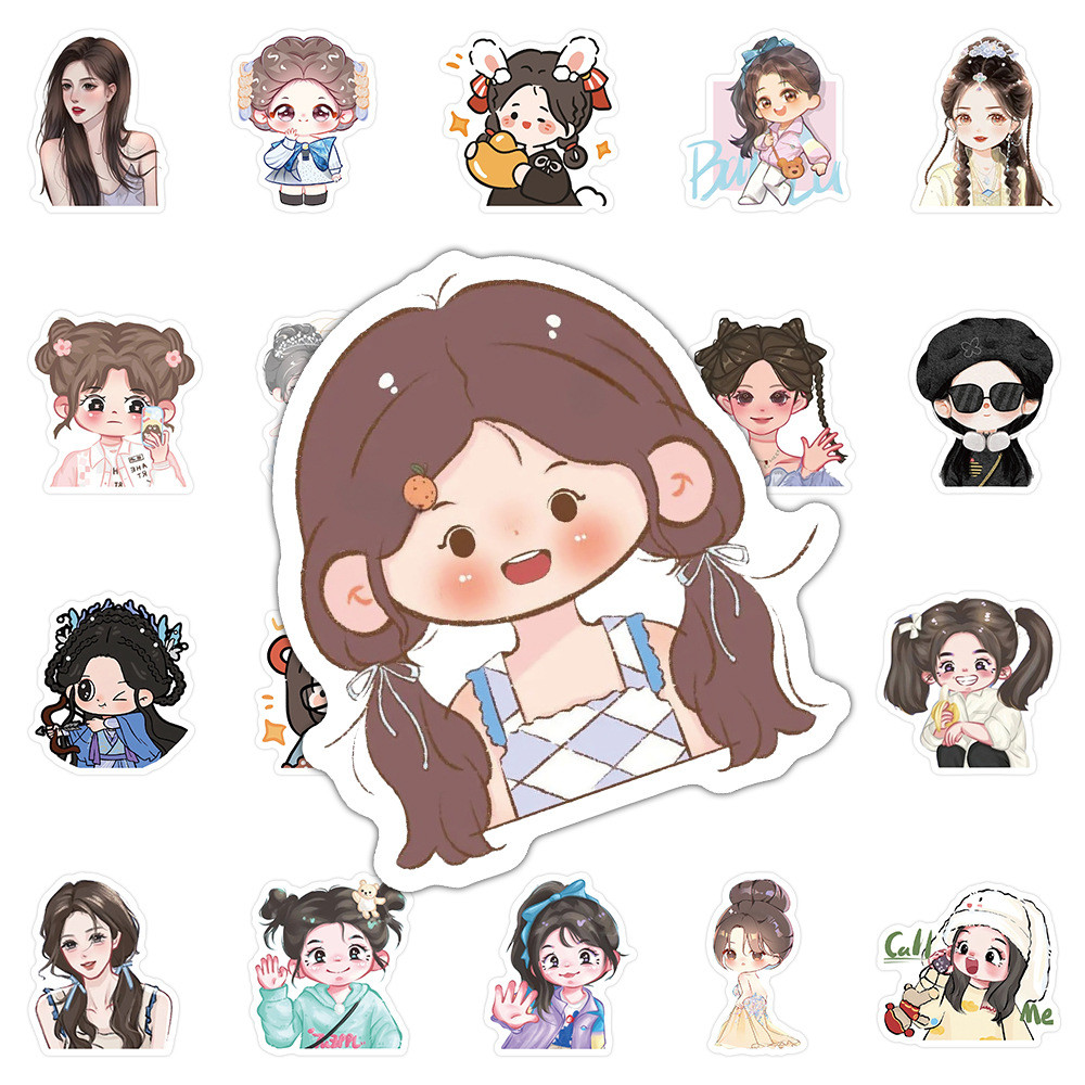 60-105pcs Chinese Drama Actors Bai Lu Esther YU Shuxin Photo Stickers ...