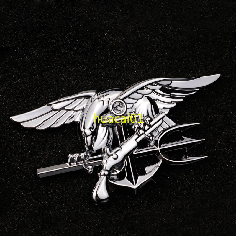 HC US Navy SEAL emblem car 3D metal sticker eagle badge logo motorcycle ...