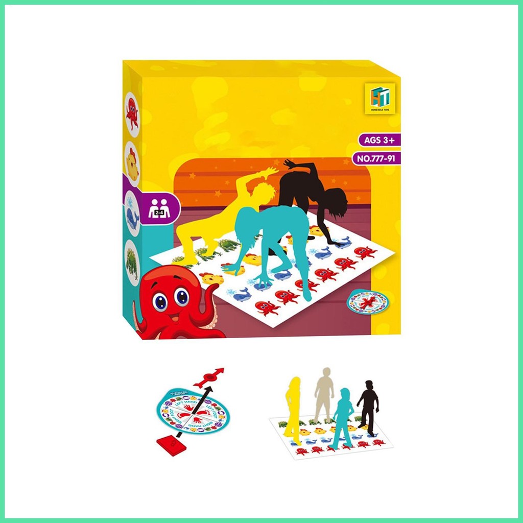 Twist Game Mat Animal-Themed Family Twist Game Fun Family Twist Game ...