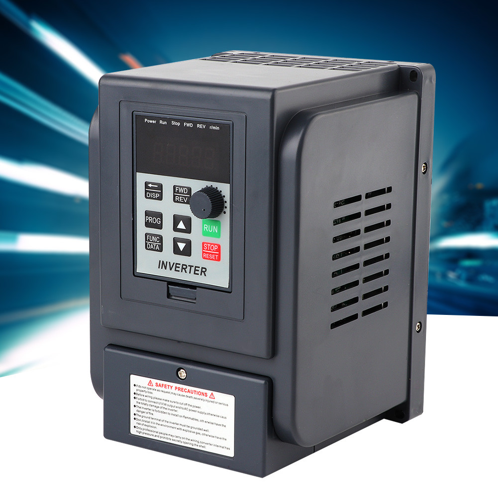 Rrianfo 220VAC 1.5KW VFD Variable Frequency Drive?1-Phase 220V Input 3-Phase 380V Output ...