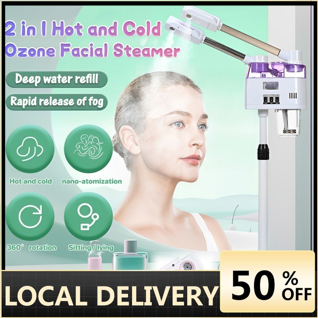 Hot And Cold Spray Machine Facial Steamer Nano Home Spa Ozone Steaming ...