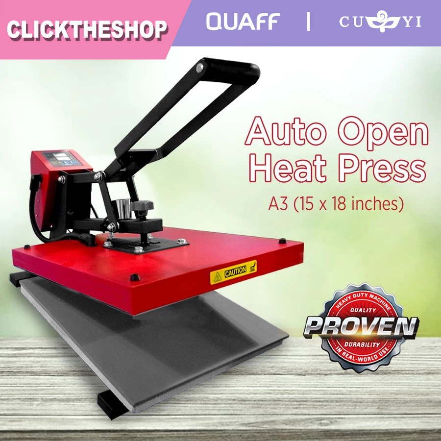 Cuyi A3 Size Heavy Duty Digital Heat Press Machine 15x18 Inches Flatbed ...