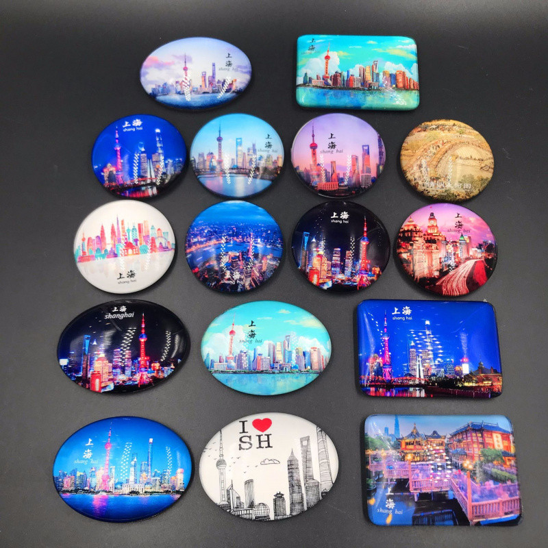 Magnetic Refrigerator Stickers Shanghai Crystal Glass Refrigerator ...