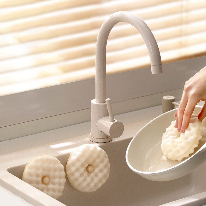 Lovely Donut Shaped Cleaning Sponge Water Absorption Dish Washing ...