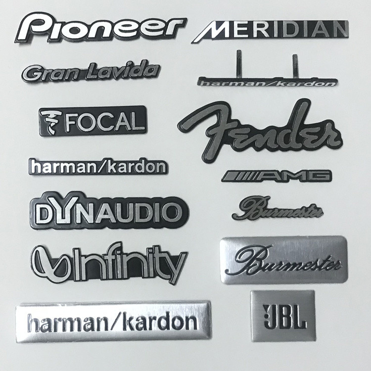 [Buy 4 Get 2 Free] New Style Car Decoration Sticker Audio Logo Sticker ...