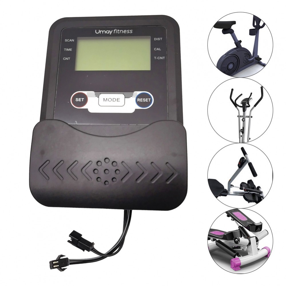 Easy Read Dual Line Fitness Counter for Elliptical and Rowing Machines ...