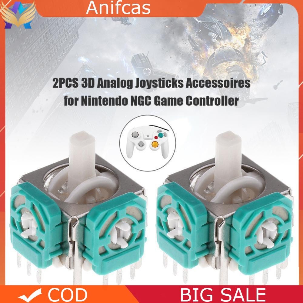 2pcs 3D Analog Stick Sensor Module Thumb Stick for NGC Gamecube ...