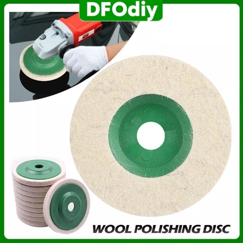 DFOdiy Wool Polishing Sponge Polishing Wool 4" 100mm Polish Pads Disc ...
