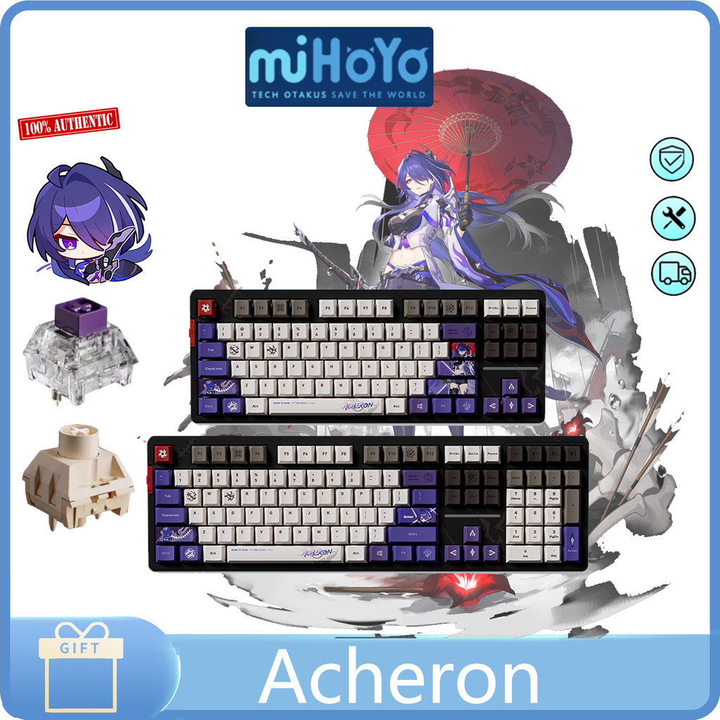 Mihoyo Acheron Honkai: Star Rail character themed backlit mechanical ...