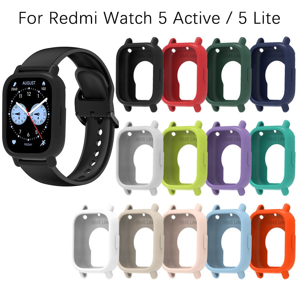 Silicone Case For Redmi Watch 5 Active Smart Watch Bumper Frame ...