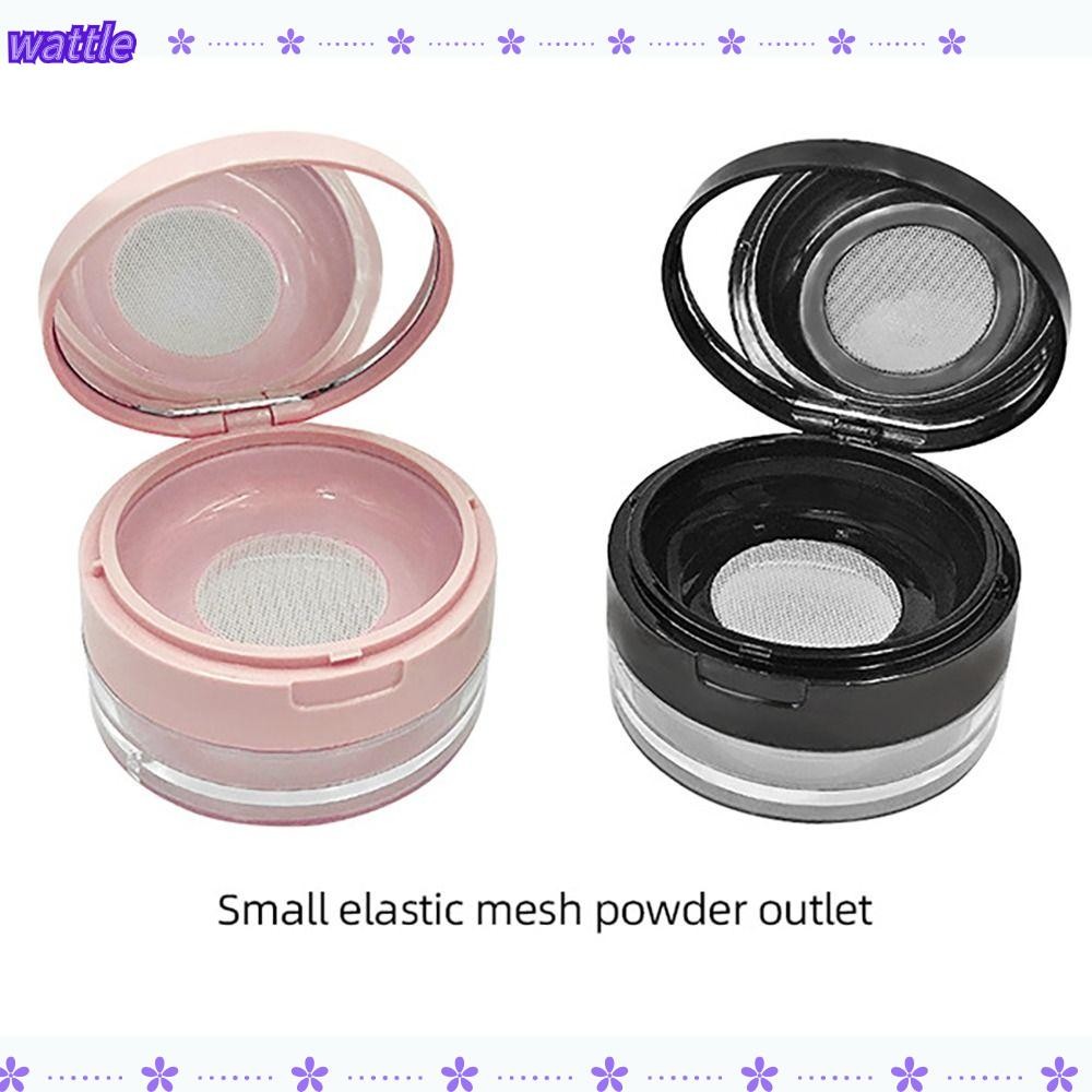 WA-SPORT Loose Powder Box Reusable Portable Compact Container Mirror ...