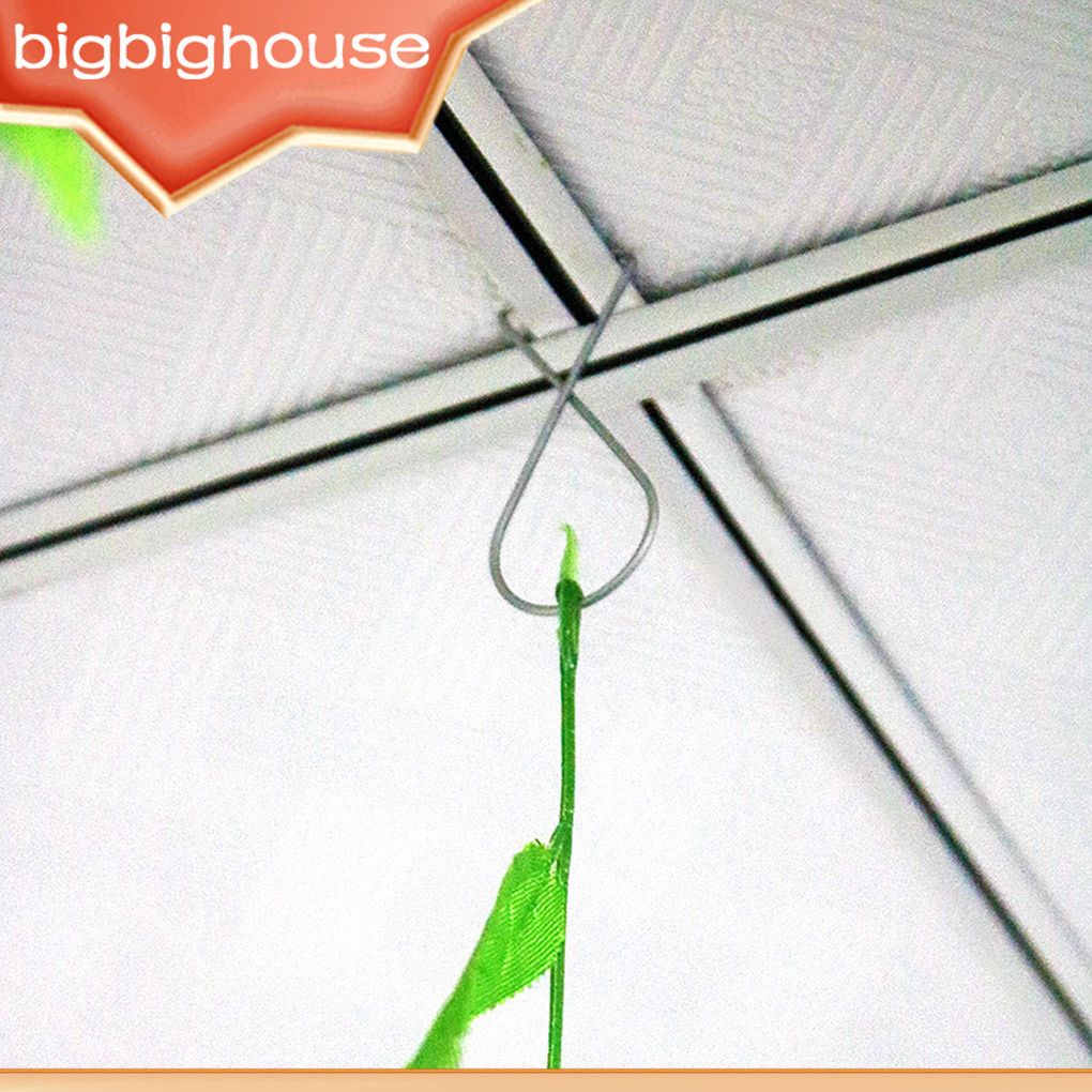 100pcs Ceiling Hooks Drop Grid Ceiling Clips Suspended Hangers Holder ...