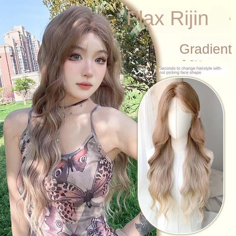 Forehead Lace DM377 Linen Gradient Water Ripple Full Headgear Song Yuqi ...