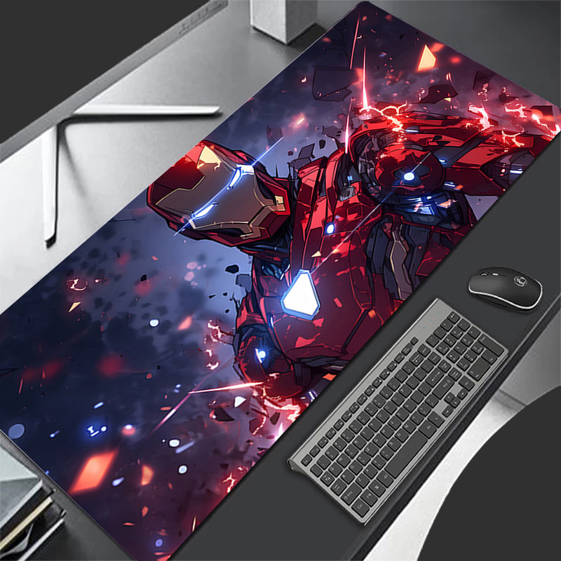 Avengers Alliance Iron Man Marvel superhero Pattern Large Gaming Mouse ...