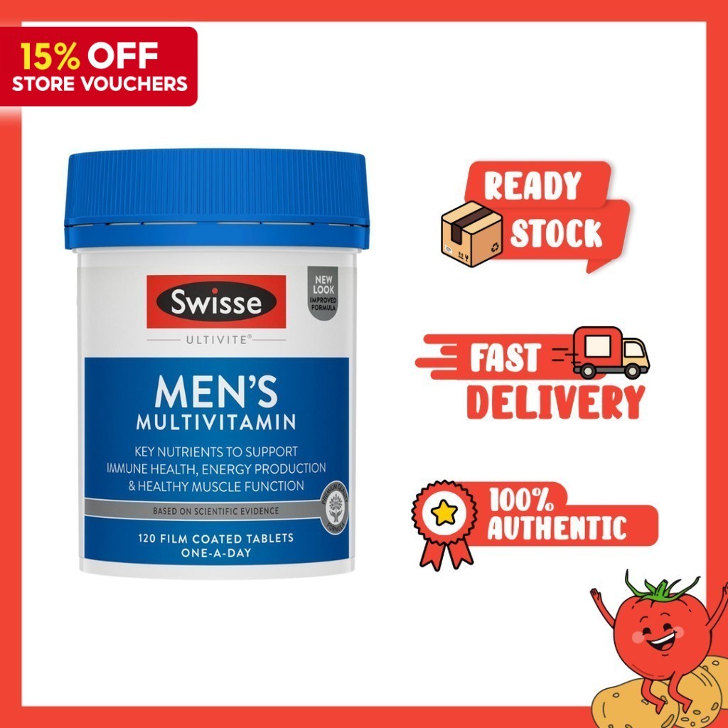 Swisse Men's Multivitamin 60 / 120 Tablets - | Stamina, Men Vitamin | | Shopee Malaysia