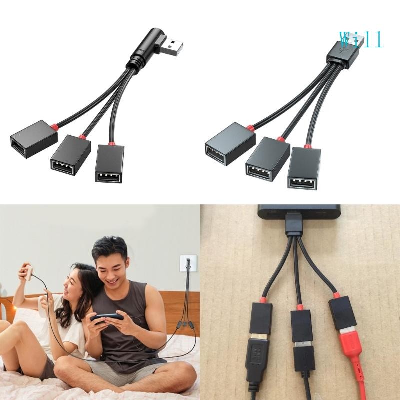 Will USB Power Splitter 1 Male to 3 Female USB 2 0 Adapter 1 to 3 USB ...