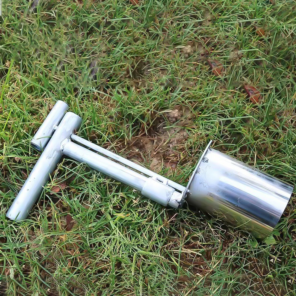 # Soil Sampler Silver Handheld Garden Barrel Transplanter Planting In ...