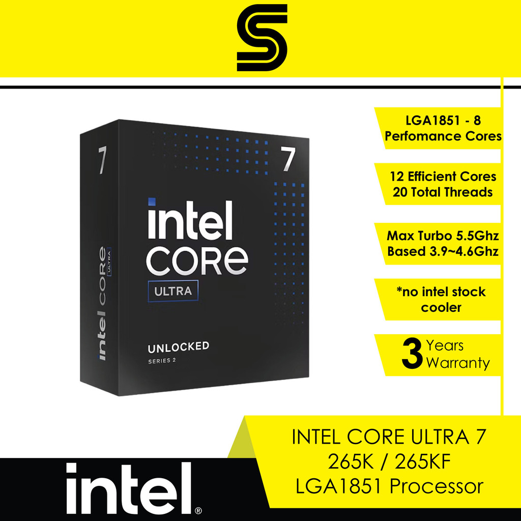 Intel Core Ultra 7 265K | 265KF LGA1851 Processor | Shopee Malaysia
