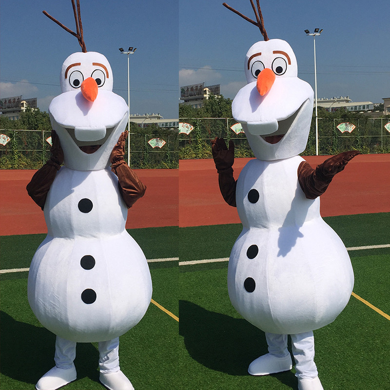 Frozen Snow Man Olaf Elsa Anna Princess Character Mascot Costume ...