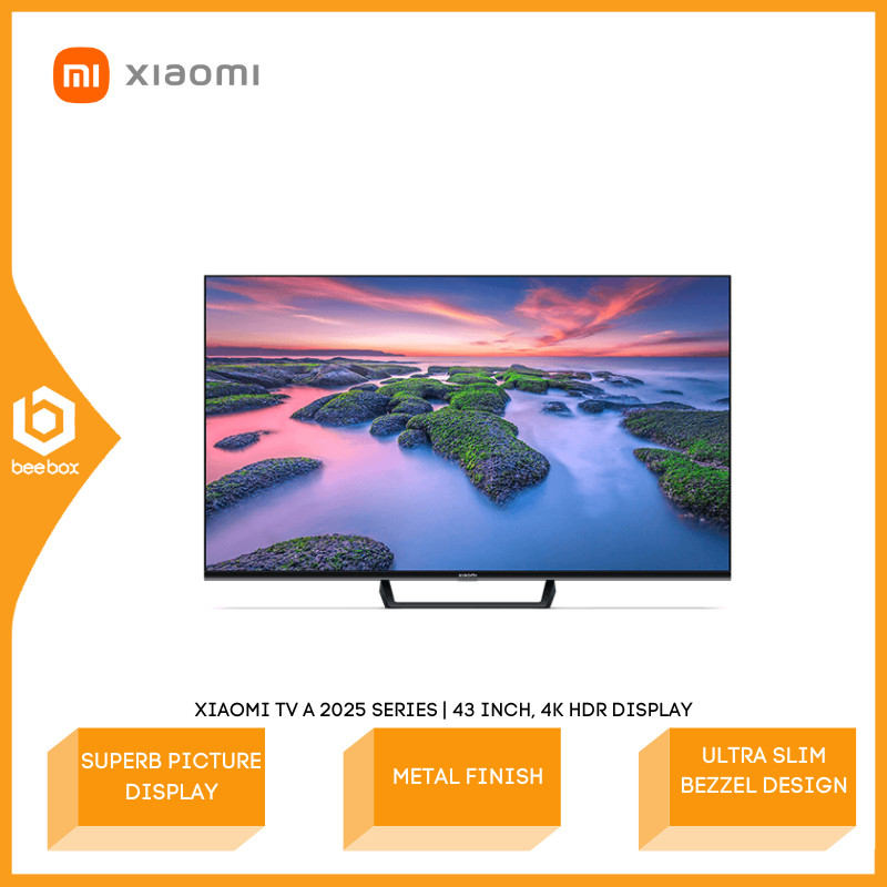 Xiaomi TV A 2025 Series 43 Inch 4K HDR display Metal finish with ultra ...