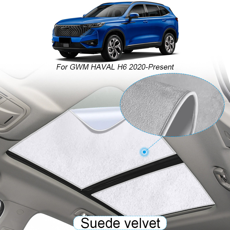 Car Suede Fabric Electrostatic Adsorption Sunroof Sunshade For GWM ...