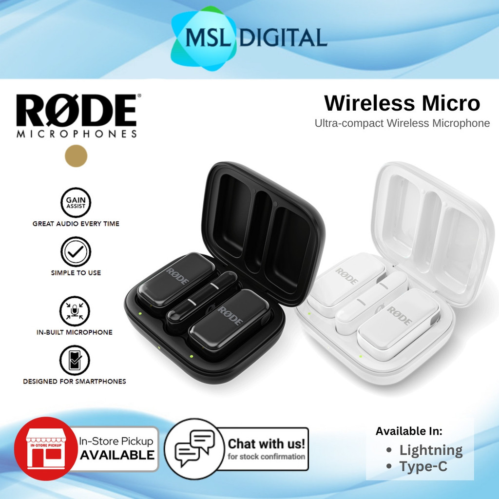RODE Wireless Micro 2-Person Ultracompact Wireless Microphone System ...