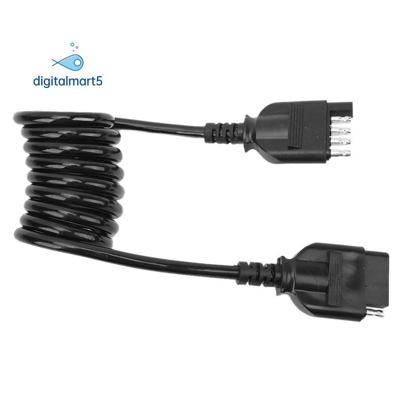 Trailer Connector American 5-Pin Spring Cable 5FT RV Tail Light Signal ...
