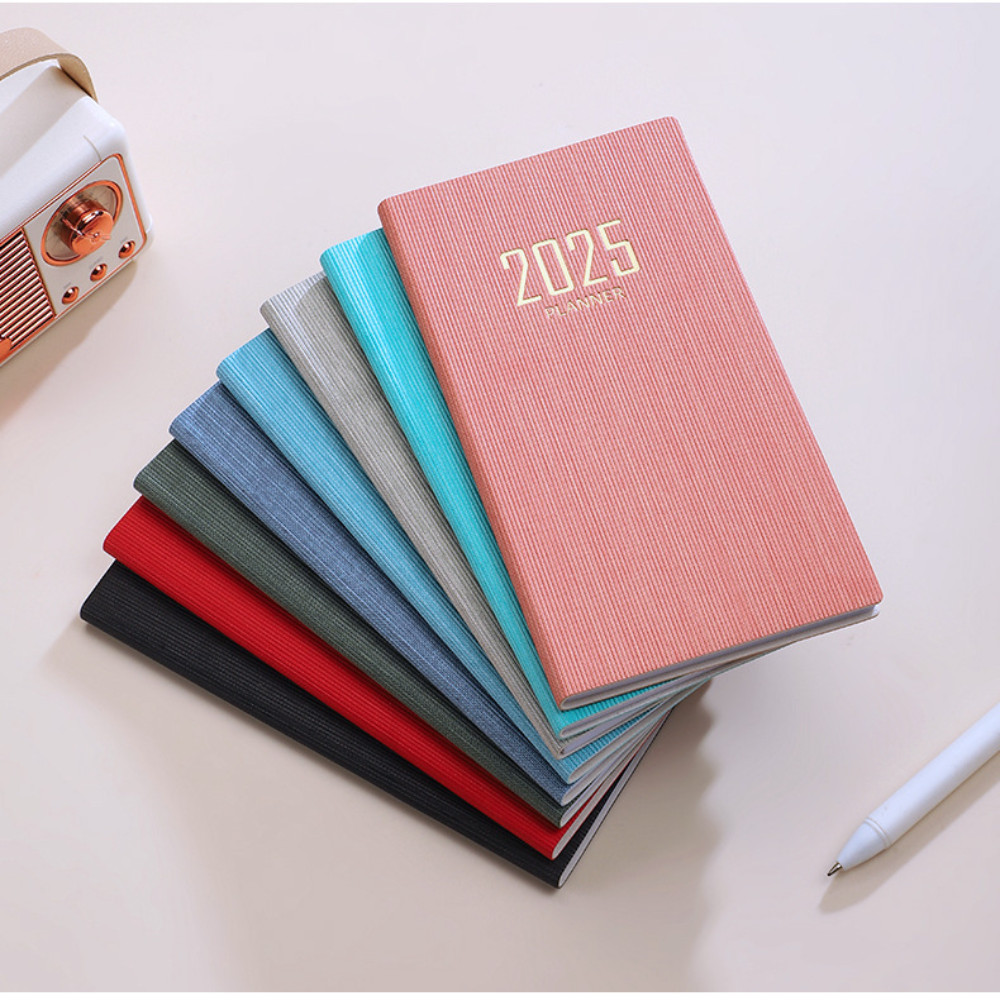 Portable A6 Schedule Notebooks 2025 English Daily Weekly Planners ...