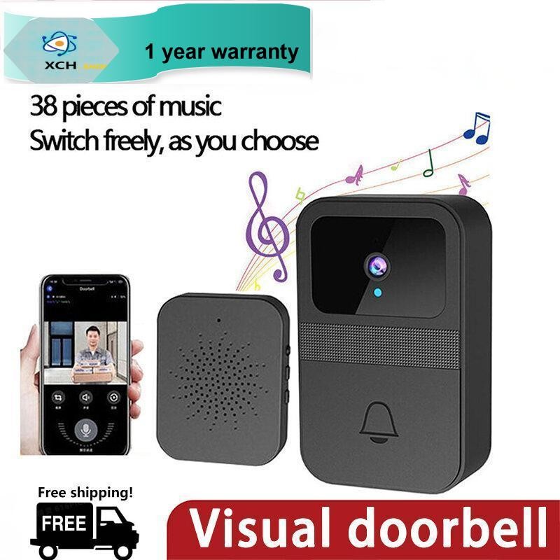(1 year warranty) Intelligent video doorbell, universal doorbell remote ...
