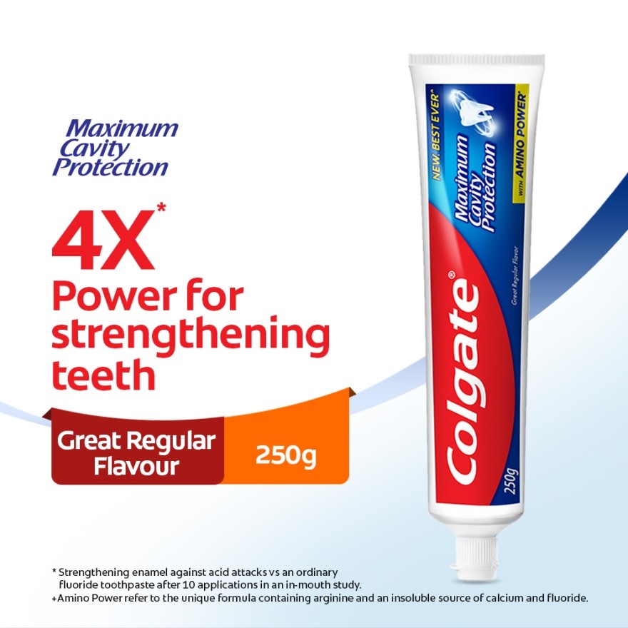 COLGATE Max Cavity Protection Toothpaste-Great Regular250g | Shopee ...