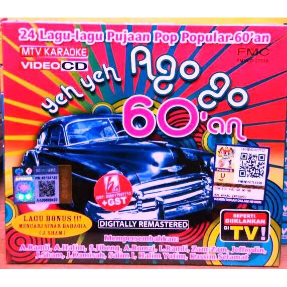 Yeh Yeh A Go Go 60'an VCD Karaoke Original New And Sealed | Shopee Malaysia