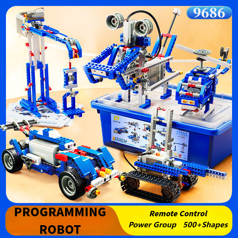 9686 Educational programming robot Robotic Block Electric lego Building Blocks Science ...